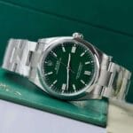 Rolex Replica Oyster Perpetual 126000 Green Dial Clean Movement 41mm ...